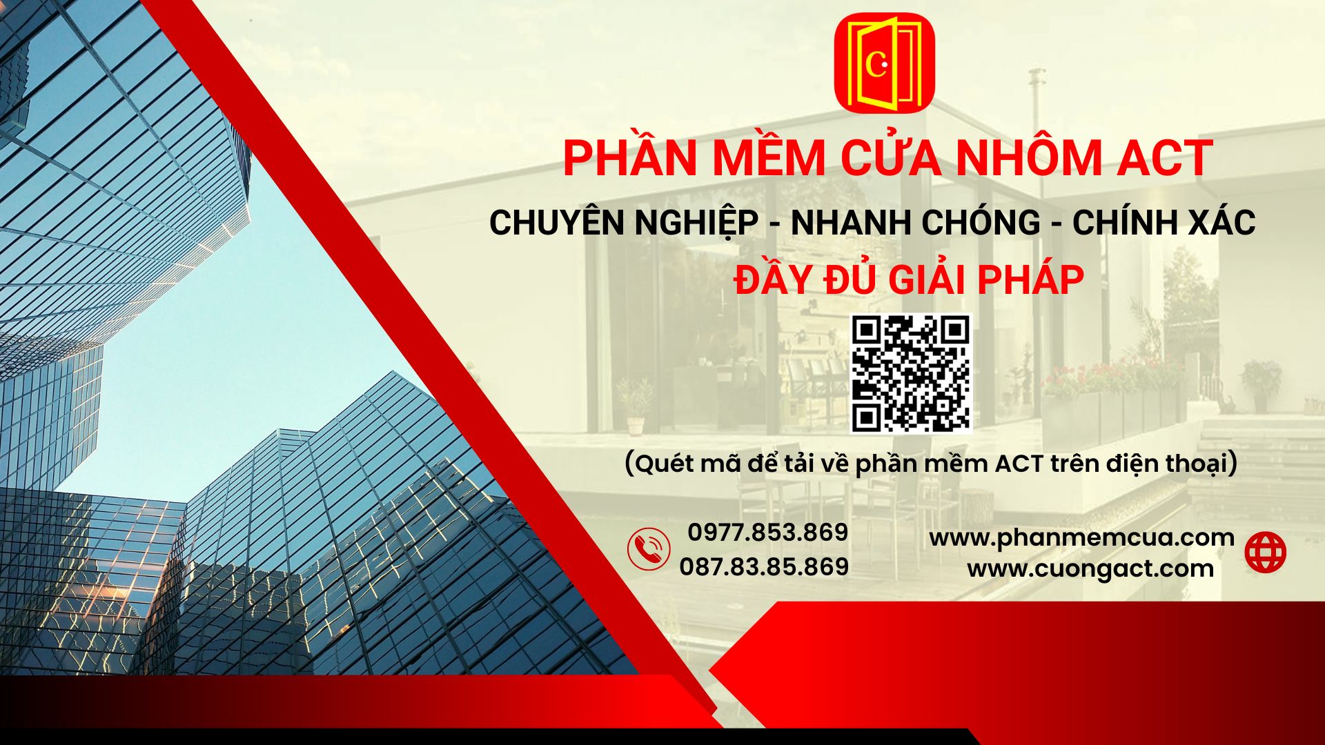 Download phần mềm nhôm kính act hay và mới nhất